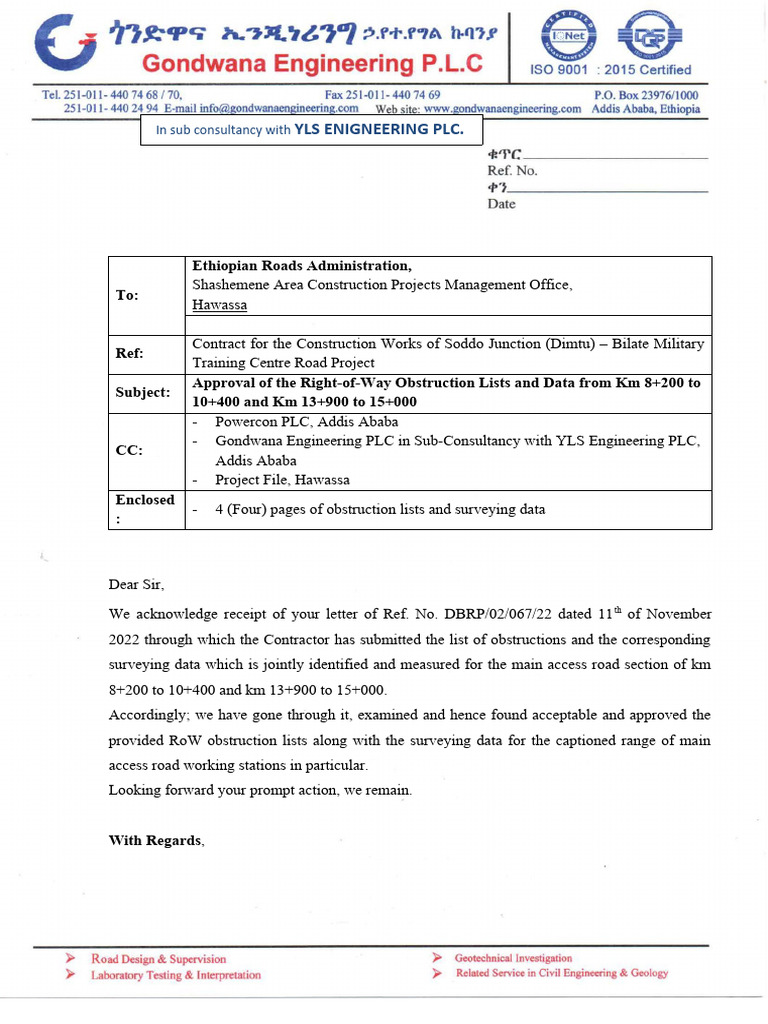 Approval of RoW Obstruction Lists | PDF