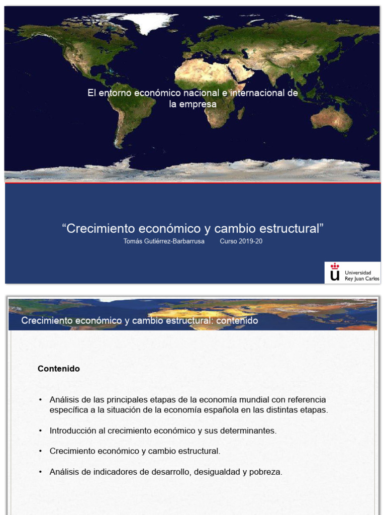 Tema 2. Cambio Estructural y Desarrollo | PDF | Crecimiento económico ...