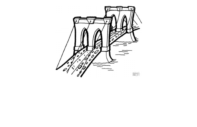 The Bridge Coloring Page - Free Printable Coloring Pages | PDF