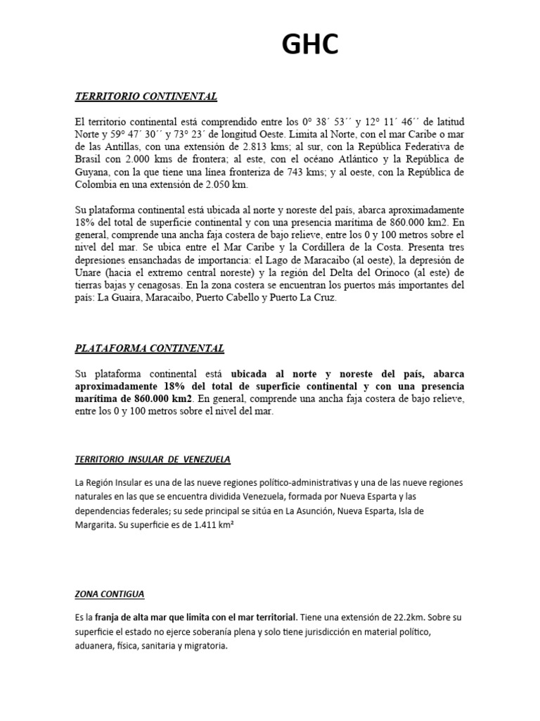 GHC TALLER | PDF | Venezuela | Río