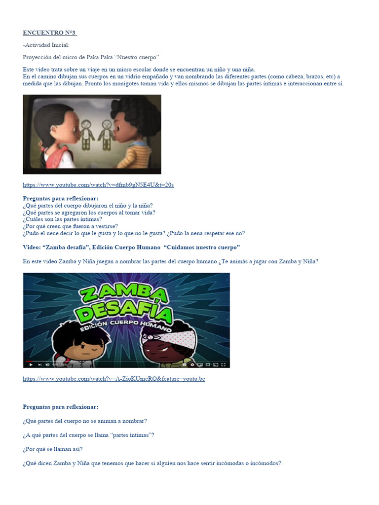 Esi - Nuestro Cuerpo | PDF | Relaciones personales, crianza y desarrollo personal | Salud y ...