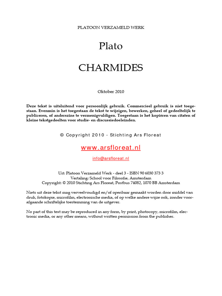 Plato Charmides | PDF