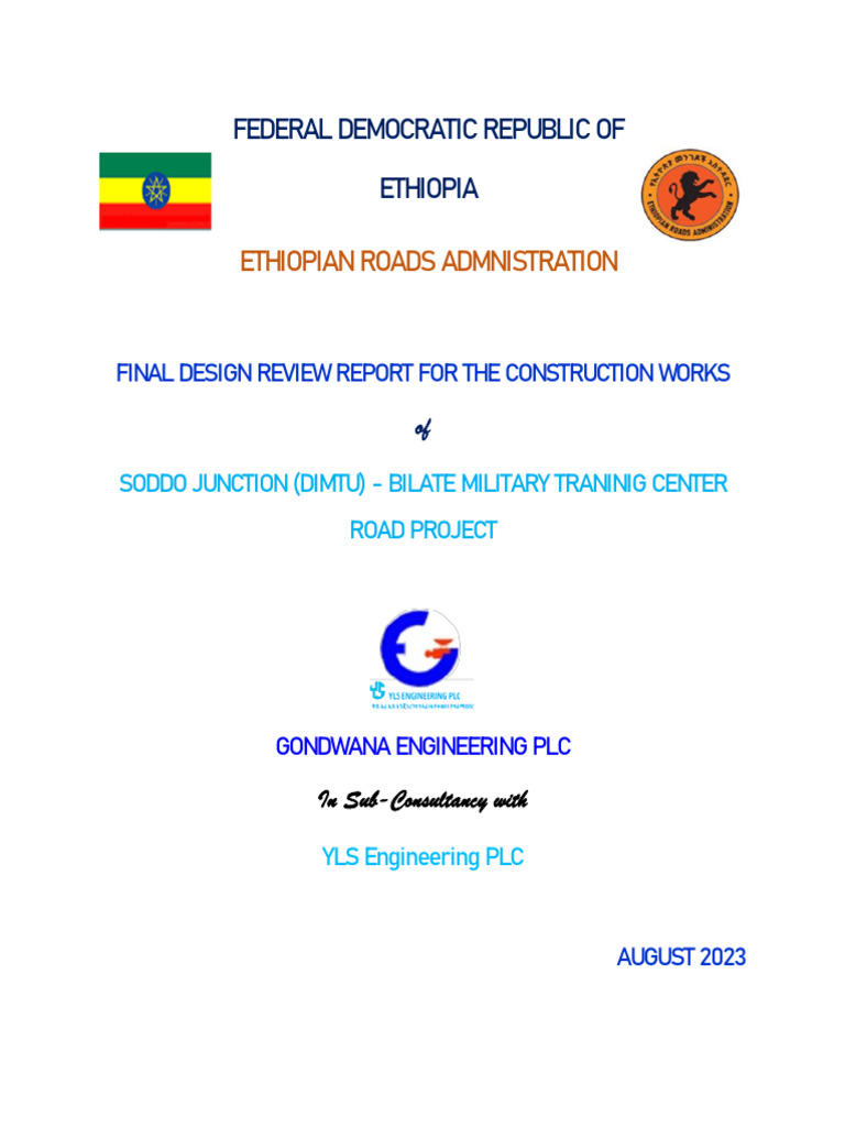 Final Design Review Report (Sept 2023) | PDF | Road | Road Surface