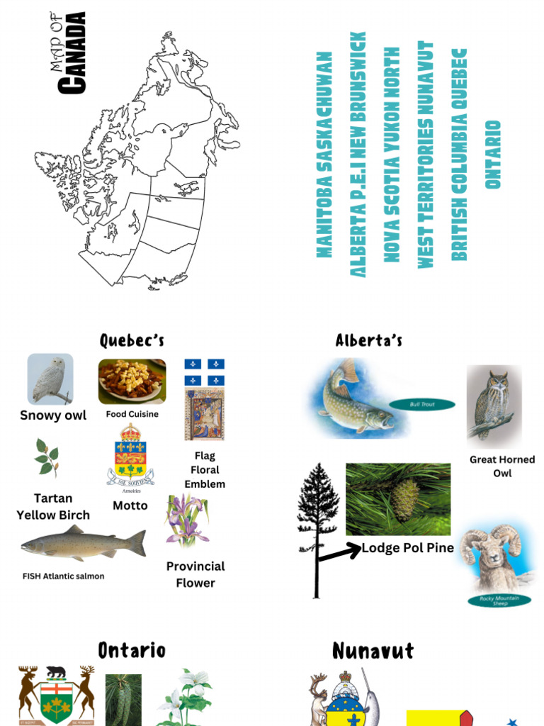 Canada's Provincial Territories and Provinces Book | PDF