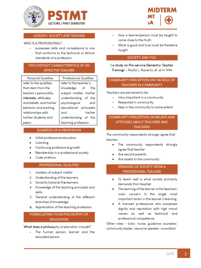 PSTMT | Download Free PDF | Teachers | Learning