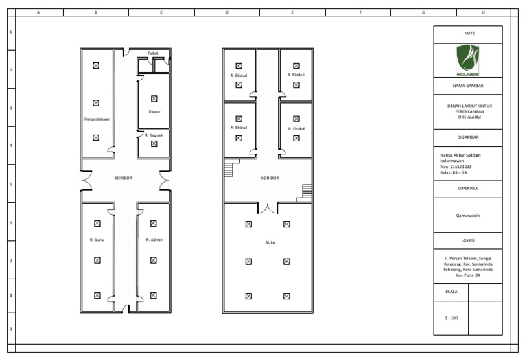 Denah Instalasi Fire Alarm | PDF