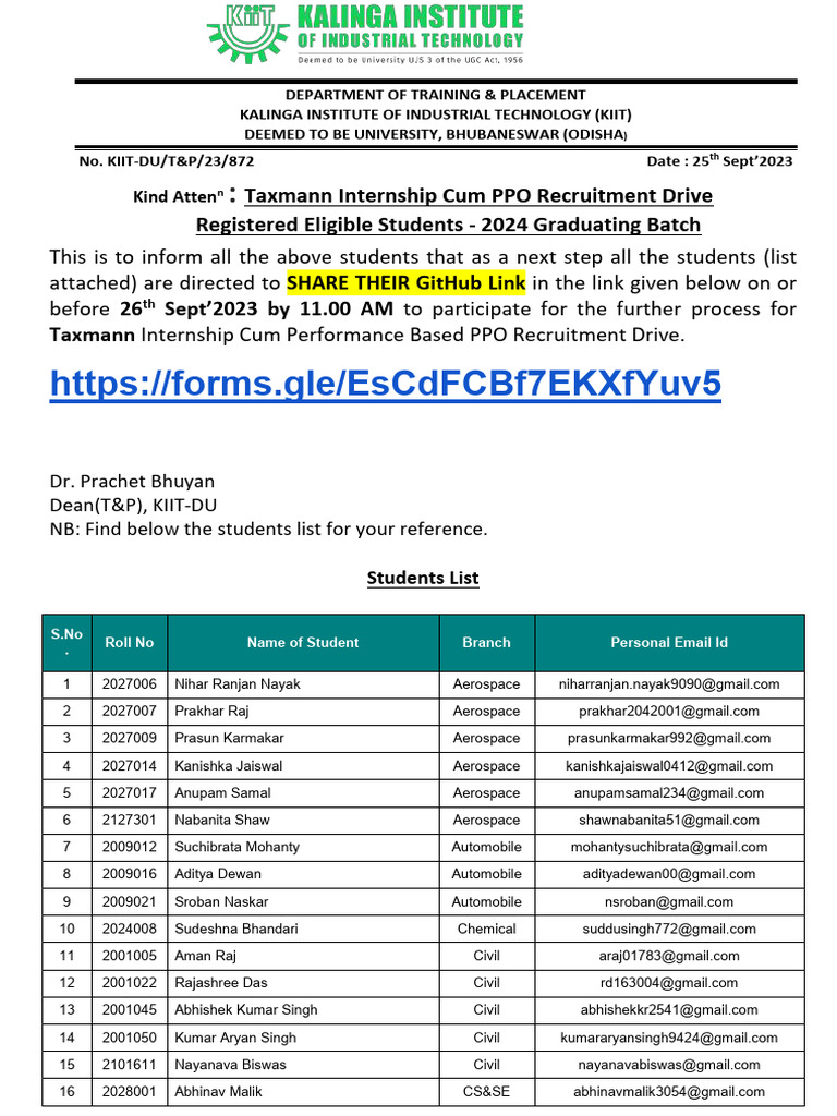 Complete the Registration for Taxmann Internship Cum PPO Recruitment ...