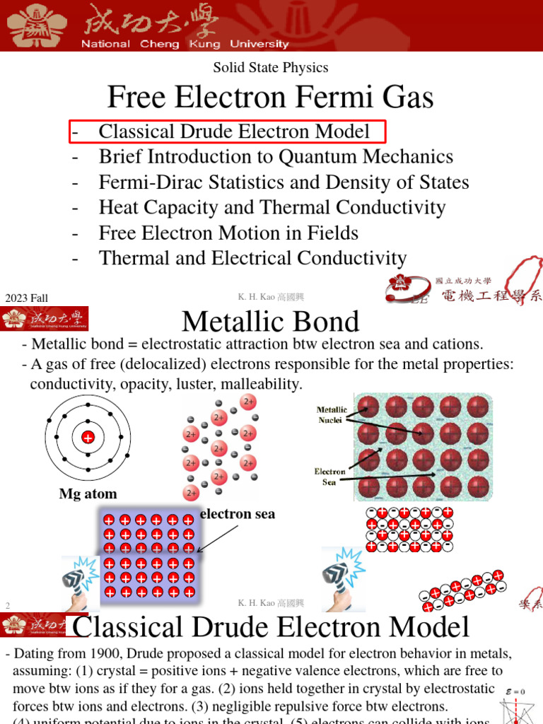 5 - Free Electron Fermi Gas | PDF | Theoretical Physics | Scientific ...