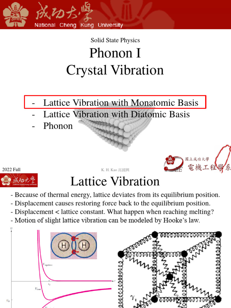 Phonon Dynamics in Crystals | PDF | Phonon | Mechanics