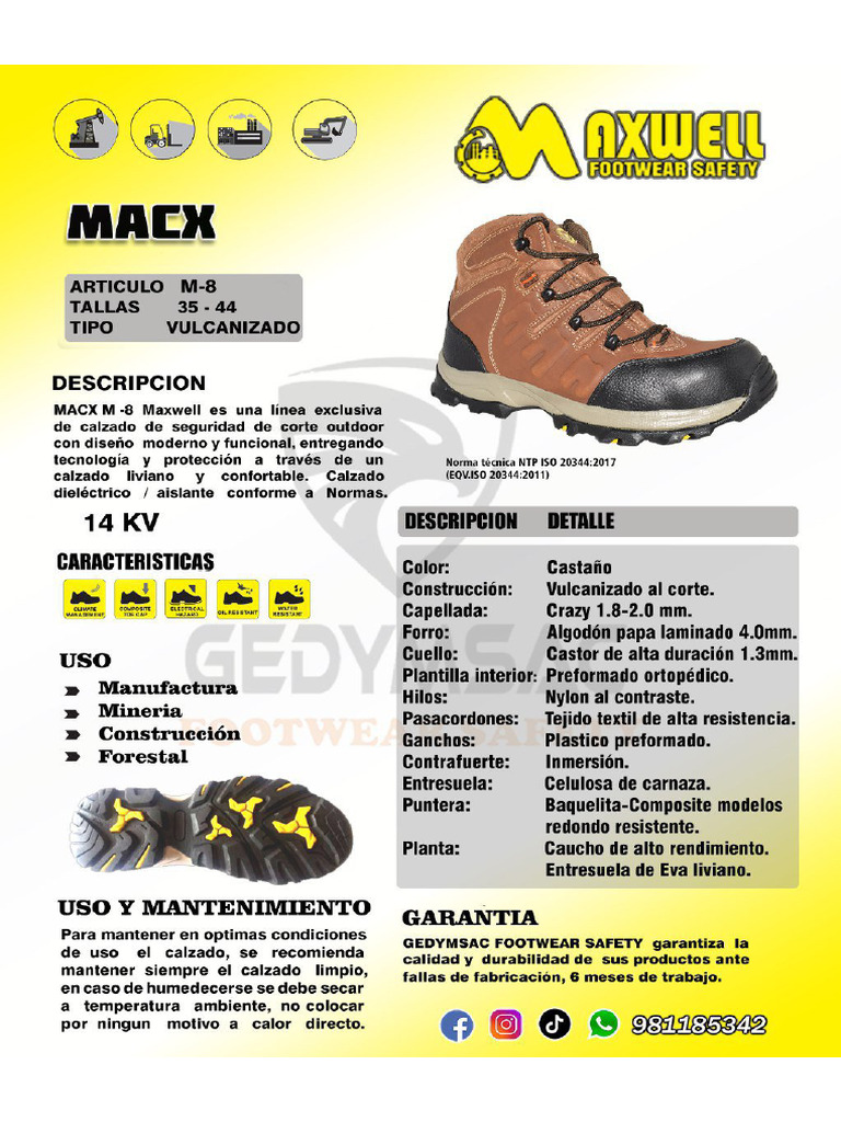 Ficha Tecnica M8 | PDF