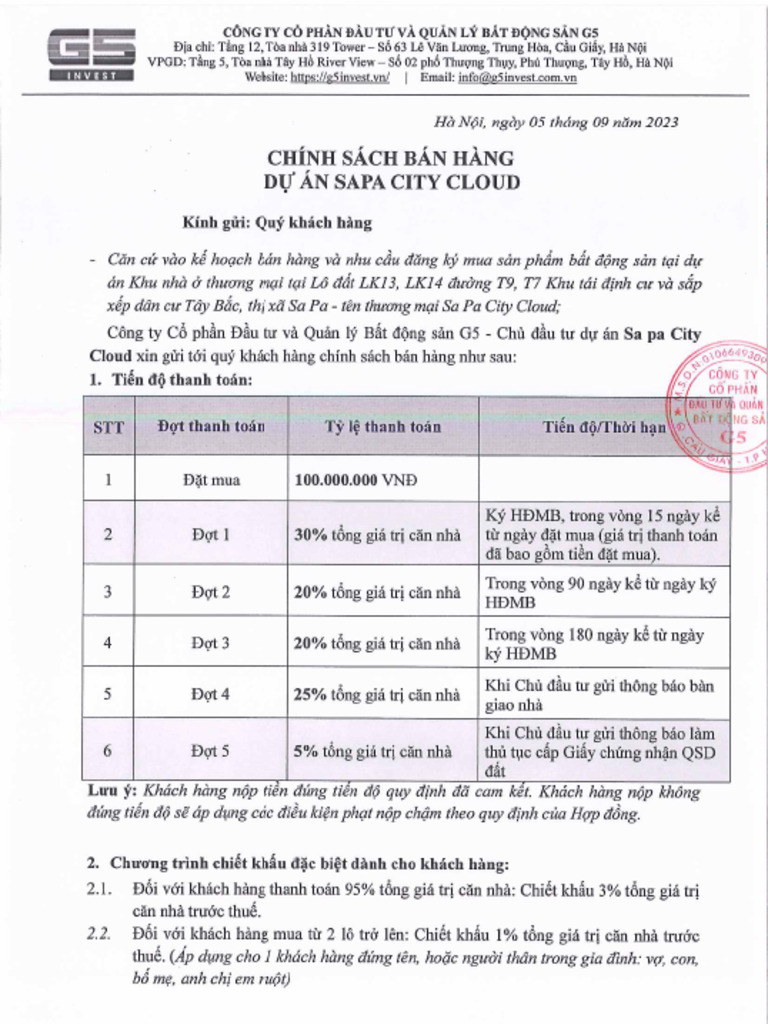 CSBH Sapa Cloud N5.9.23 | PDF