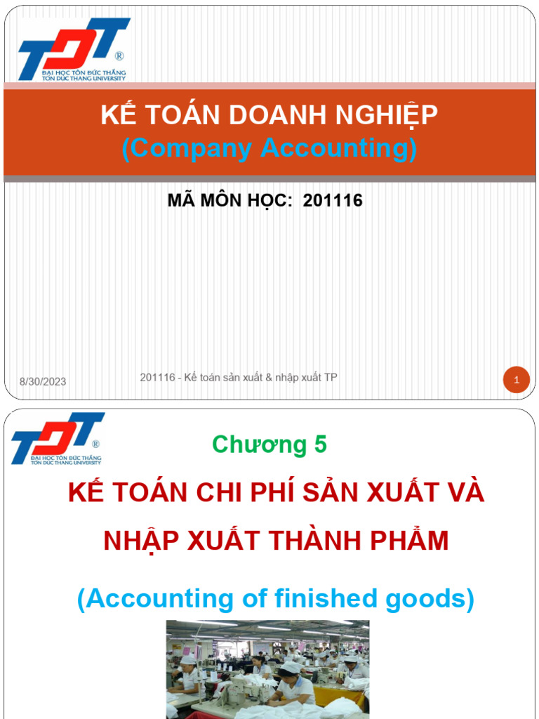 Chuong 5 - KT CPSX-ZSP | PDF