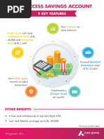 Axis Bank Easy Access Savings Account Mid | PDF | Banks | Debit Card