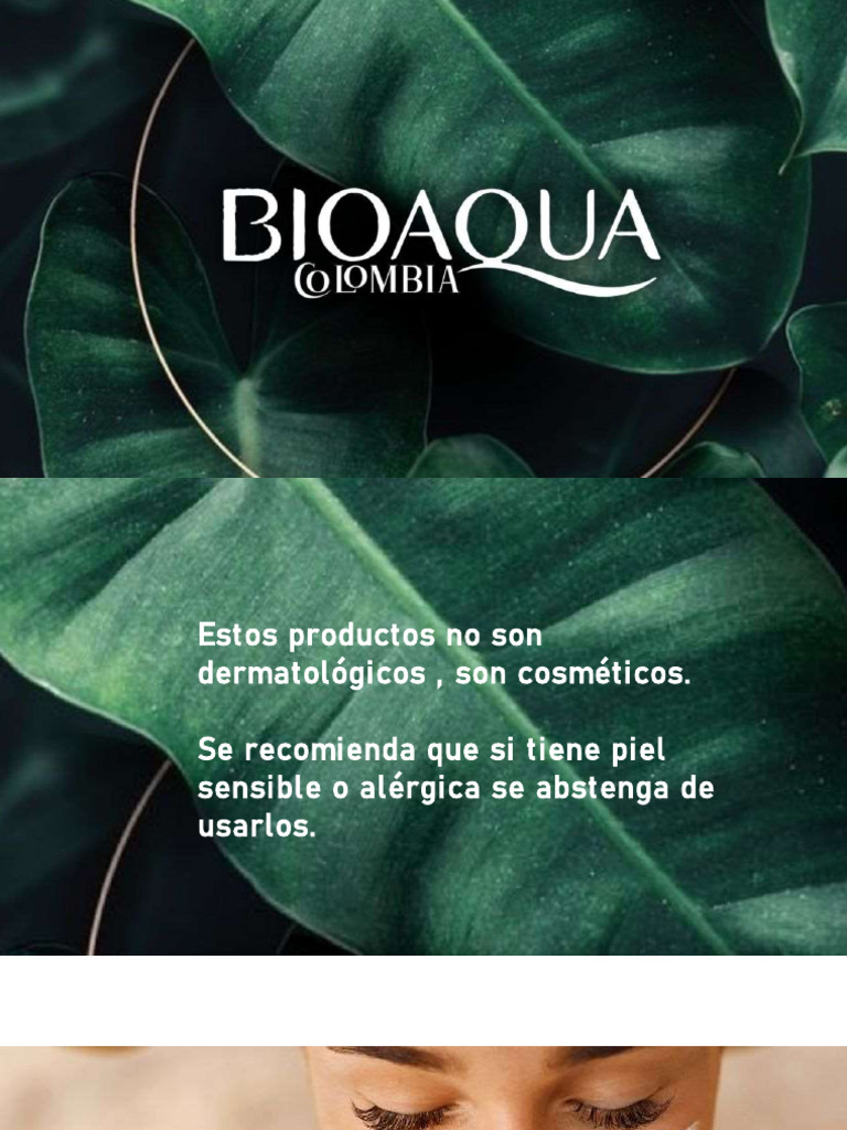 CATALOGO X MAYOR BIOAQUA - COLOMBIA Oct 3 | PDF | Protector solar | Piel