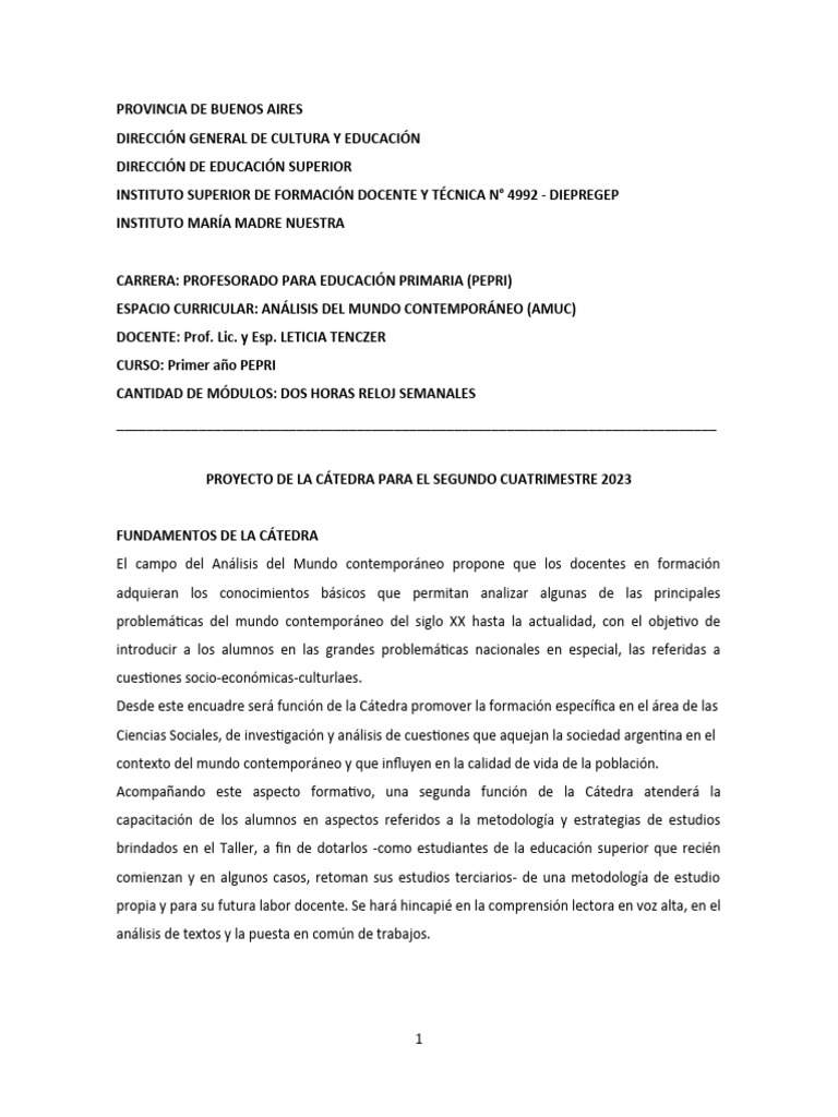 Programa Amuc 2023 Pepri | Descargar gratis PDF | Maestros | America latina