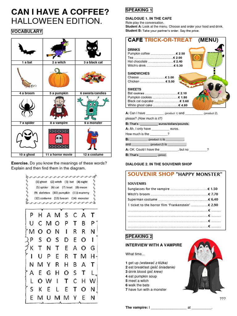 Halloween Edition Can I Have A... (Dialogues - Halloween Edition A1 ...