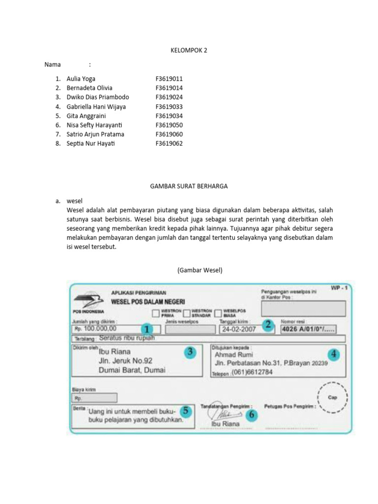 Surat Berharga Kel2 1 | PDF