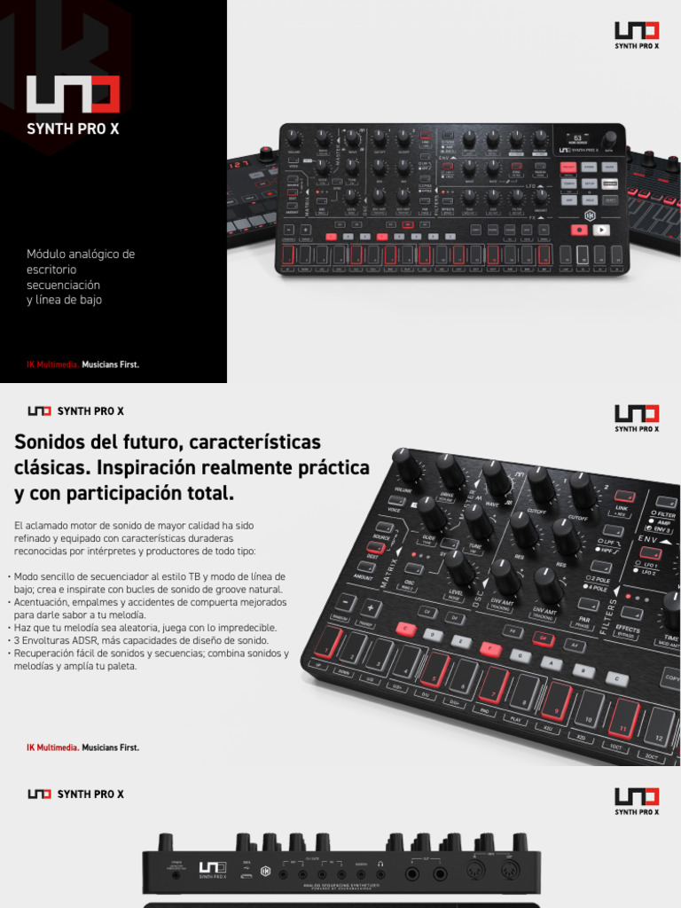 UNO Synth Pro X Sales Sheet | PDF | Sintetizador | Informática