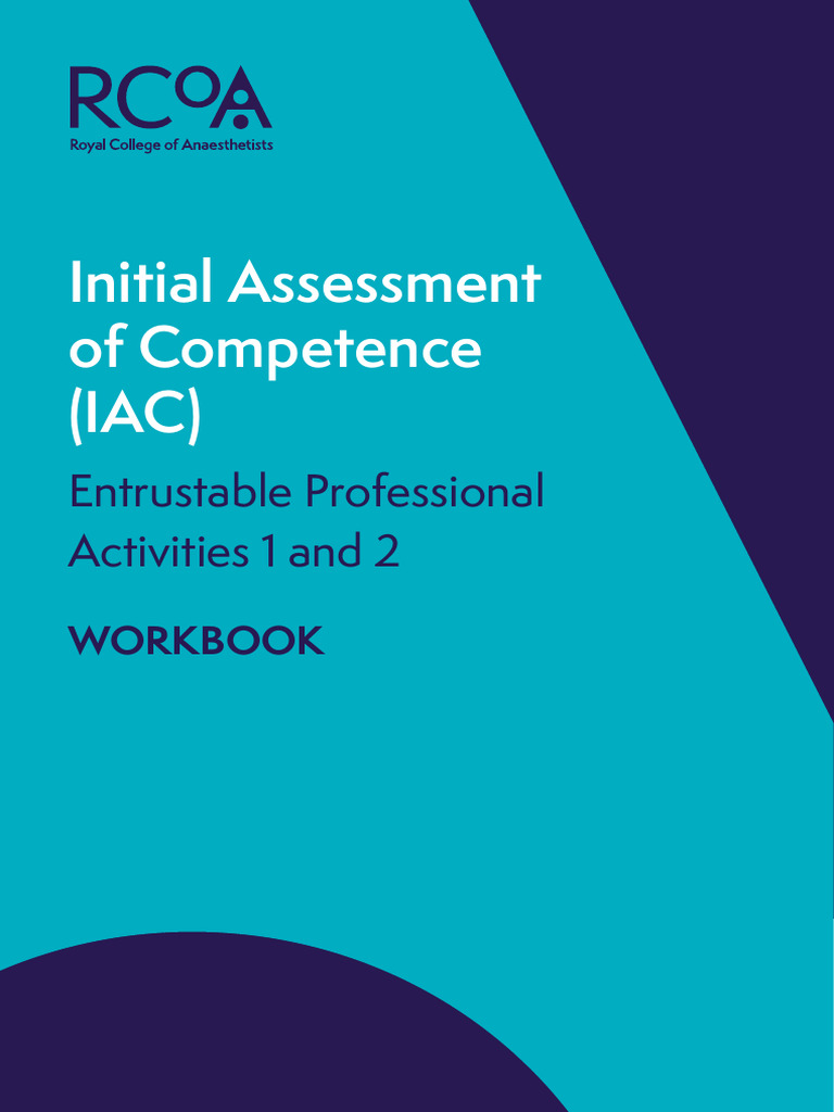 EPA 1and2 Workbook | PDF | Anesthesia | Health Care