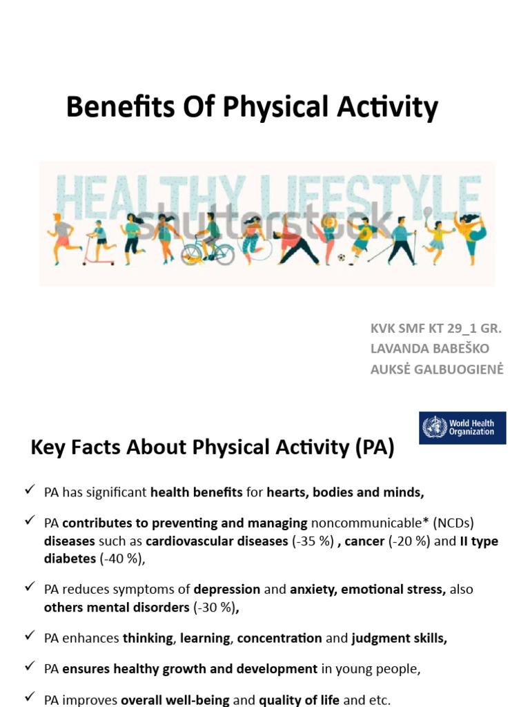 Physical Activity Benefits & Types | PDF | Cardiovascular Diseases ...