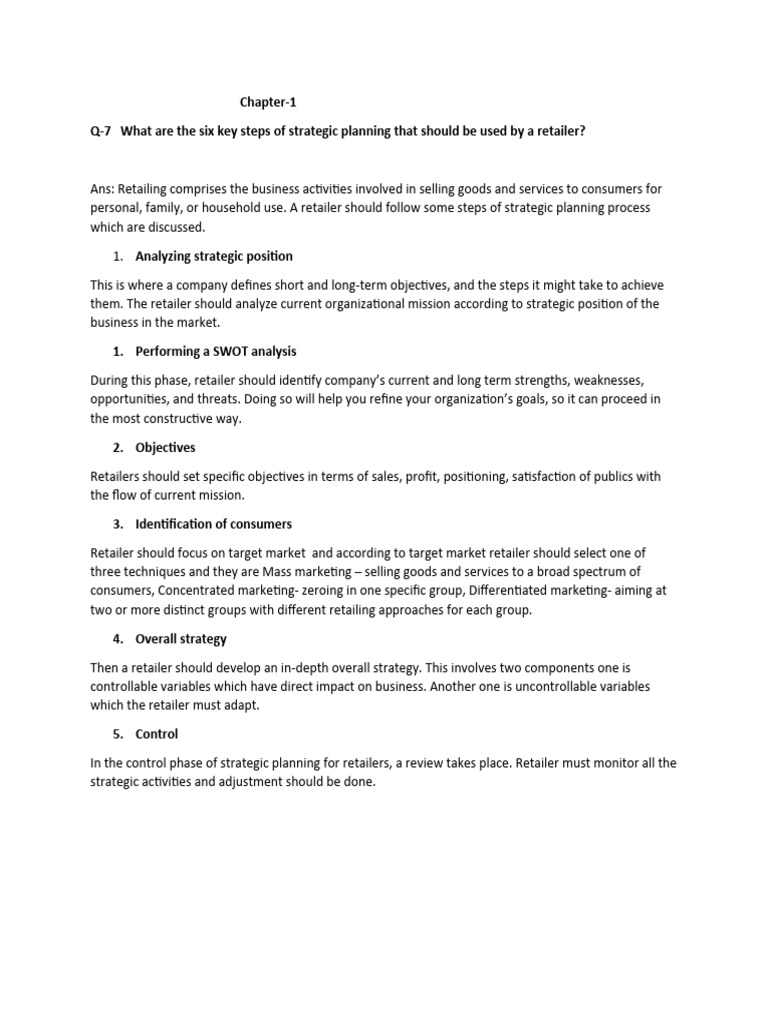 RM CH 1 | PDF | Retail | Marketing