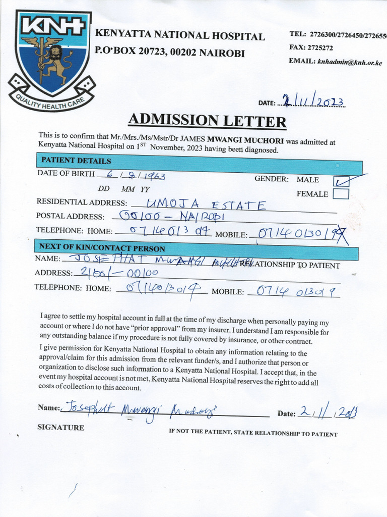 Admission Letter | PDF