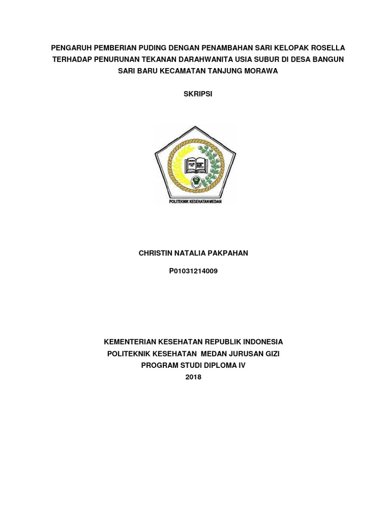 Puding Rosella Turunkan Tekanan Darah | PDF