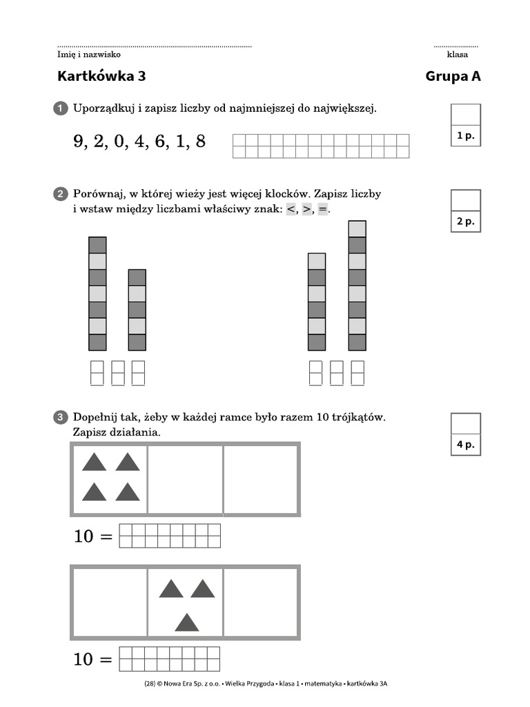 Kartkowka 3 Matematyka | PDF Kartkowka 3 Matematyka | PDF