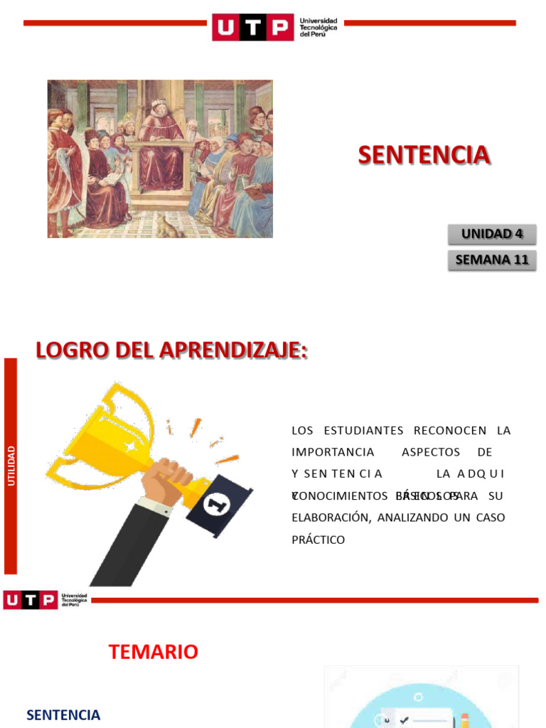Semana 11-Sentencia y Sentencia Inhibitoria | PDF | Sentencia (ley ...