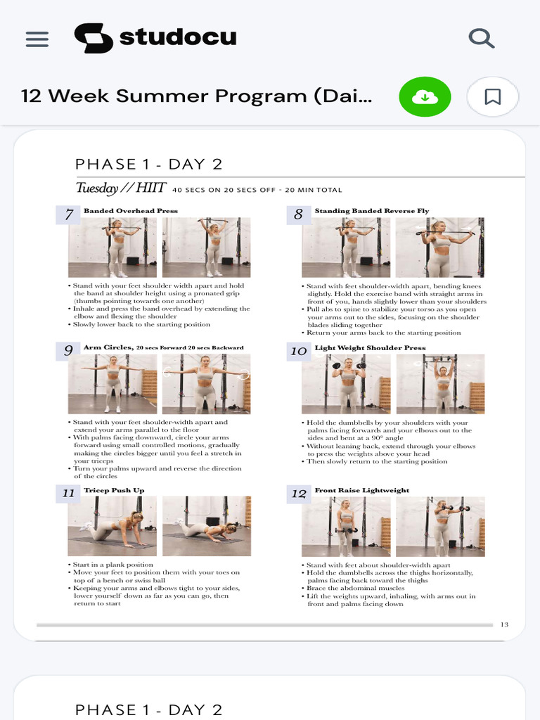 12 Week Summer Program (Daisy Keech) (Z-Lib - 12 Week Program SUMMER BODY STARTS NOW X O, D A I ...