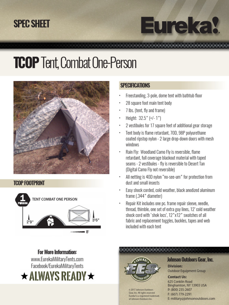 Spec Tcop | PDF | Tent | Manufactured Goods