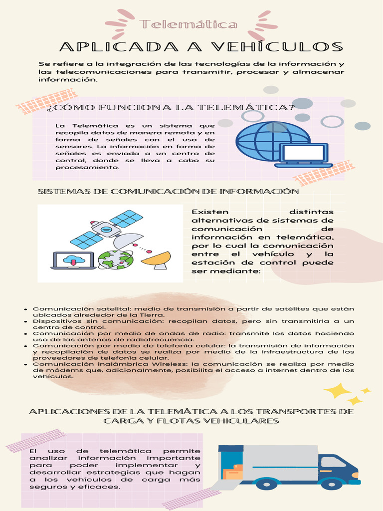 Telemática aplicada a vehículos | PDF | Inalámbrico | Comunicación
