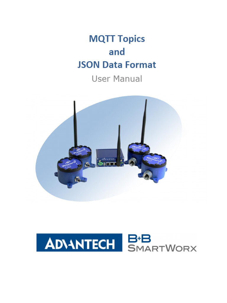 Mqtt Topics And Json Data Format Pdf Computer Engineering