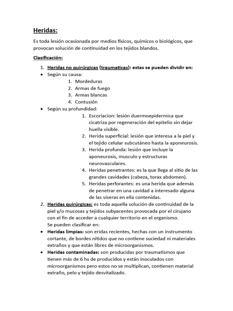 Heridas CX | PDF