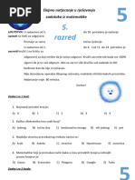 Brojevi Prve Stotice, Desetice I Jedinice | PDF