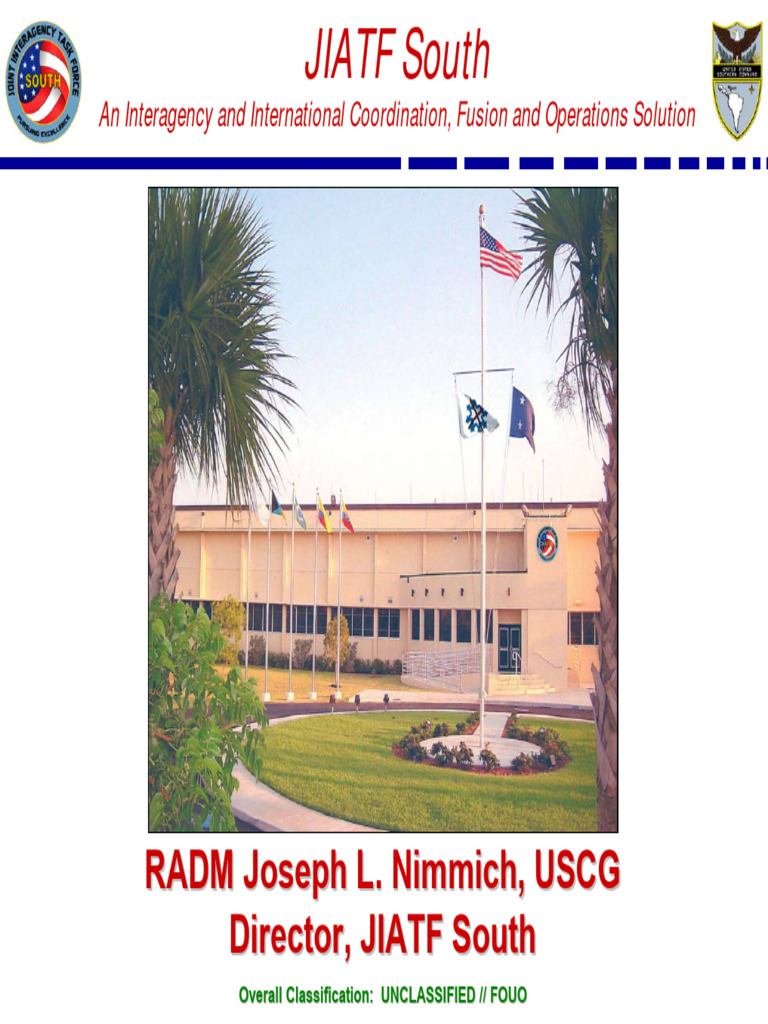 07 Lunch Nimmich JIATFS DHS Brief 28AUG08 | PDF | United States Coast ...