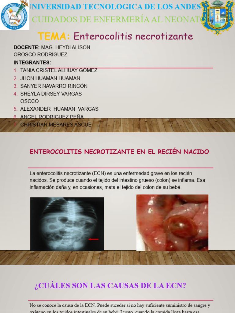 Enterocolitis Necrotizante Tarea | PDF | Parto prematuro | Abdomen