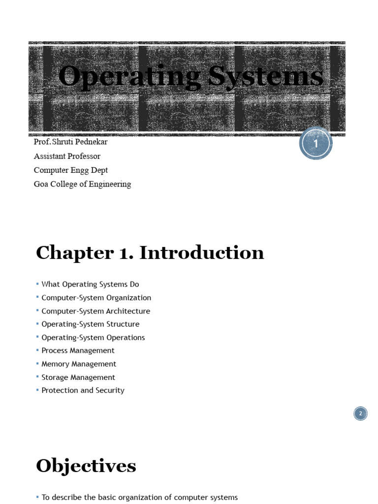 1 OS - Introduction | PDF | Process (Computing) | Computer Data Storage