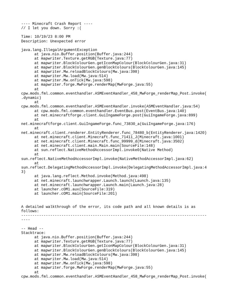 Crash 2023 10 19 - 20.00.07 Client | Download Free PDF | Software | Software Engineering