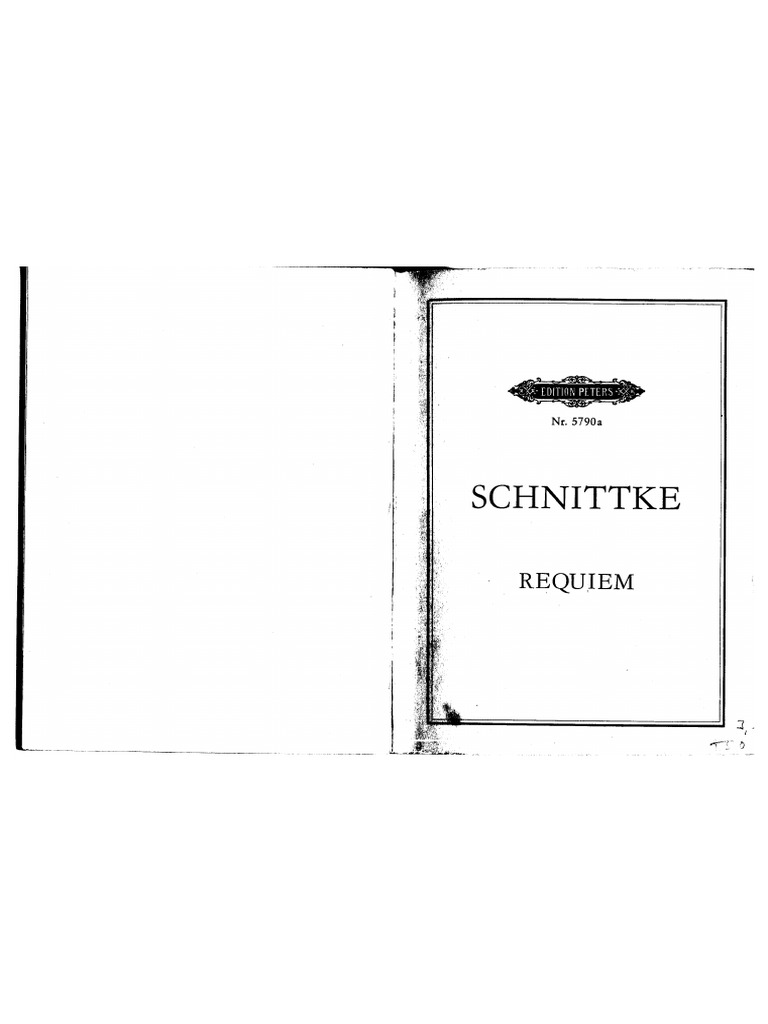 Alfred Schnittke Requiem | PDF