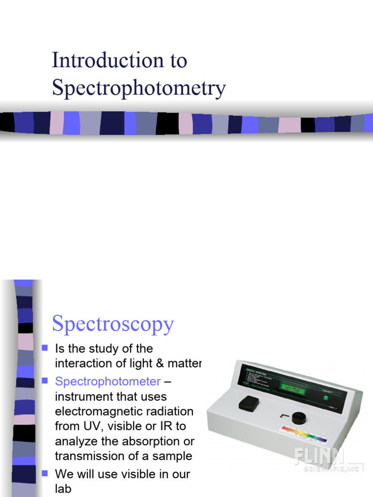 Lab1 Spectrophotometry | PDF | Spectrophotometry | Absorbance