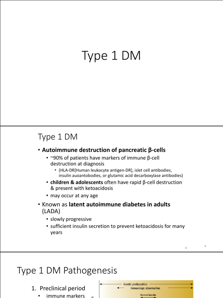 Type 1 DM | PDF | Hypoglycemia | Insulin