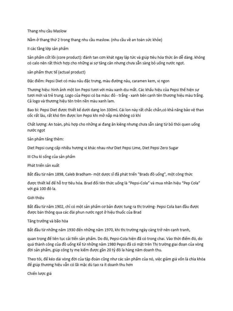 Thang nhu cầu Maslow | PDF