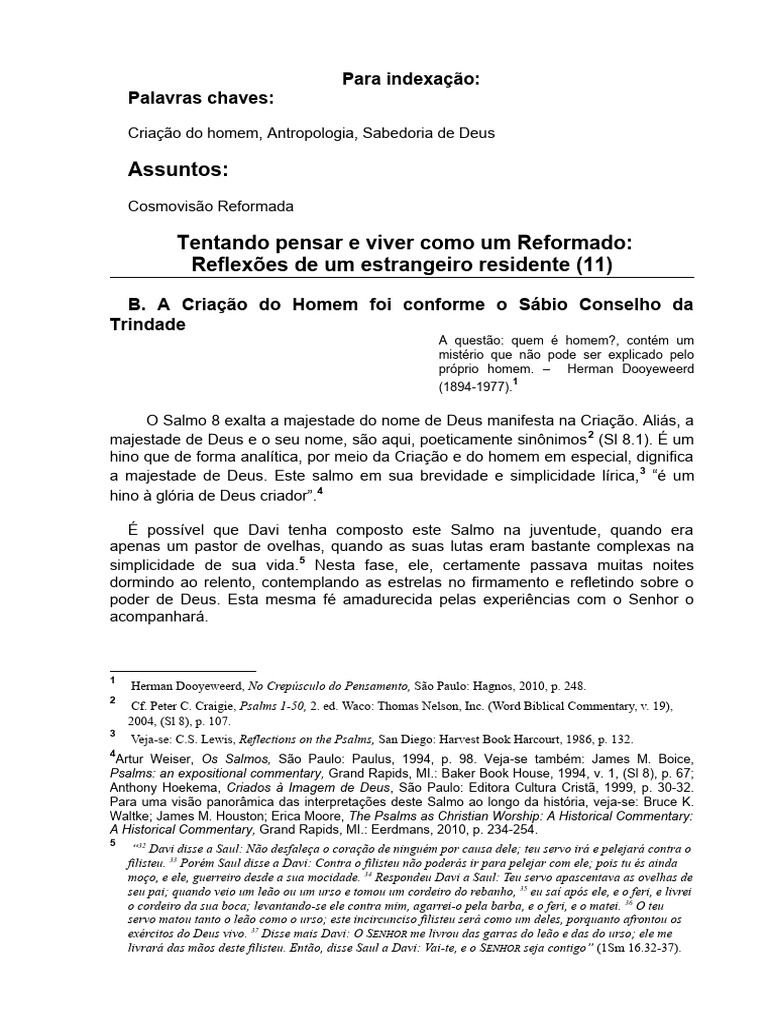 Tentando Pensar e Viver Como Um Reformado (11) (JMC - 07.07.2023) | PDF ... Tentando Pensar e Viver Como Um Reformado (11) (JMC - 07.07.2023) | PDF ...