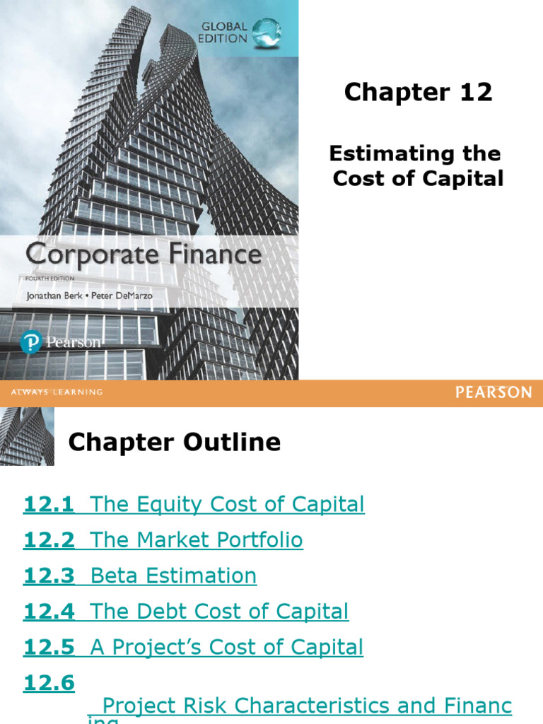 CH12 ... Estimating The Cost of Capital | PDF | Cost Of Capital | Beta (Finance)