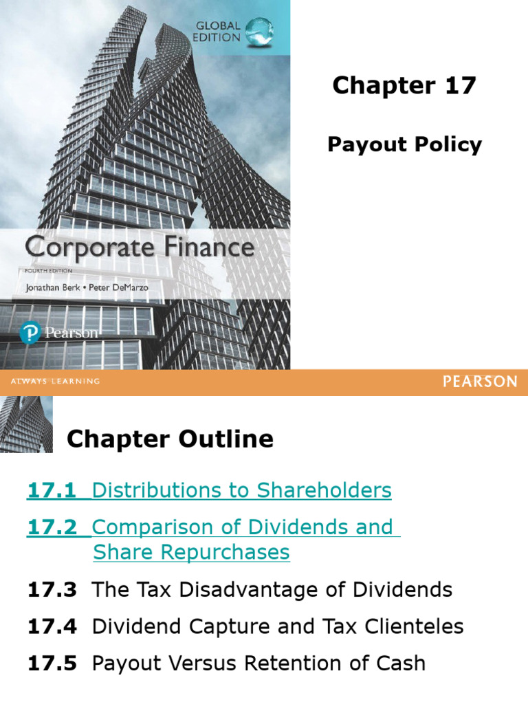 CH17 ... Payout Policy | PDF | Dividend | Equity (Finance)