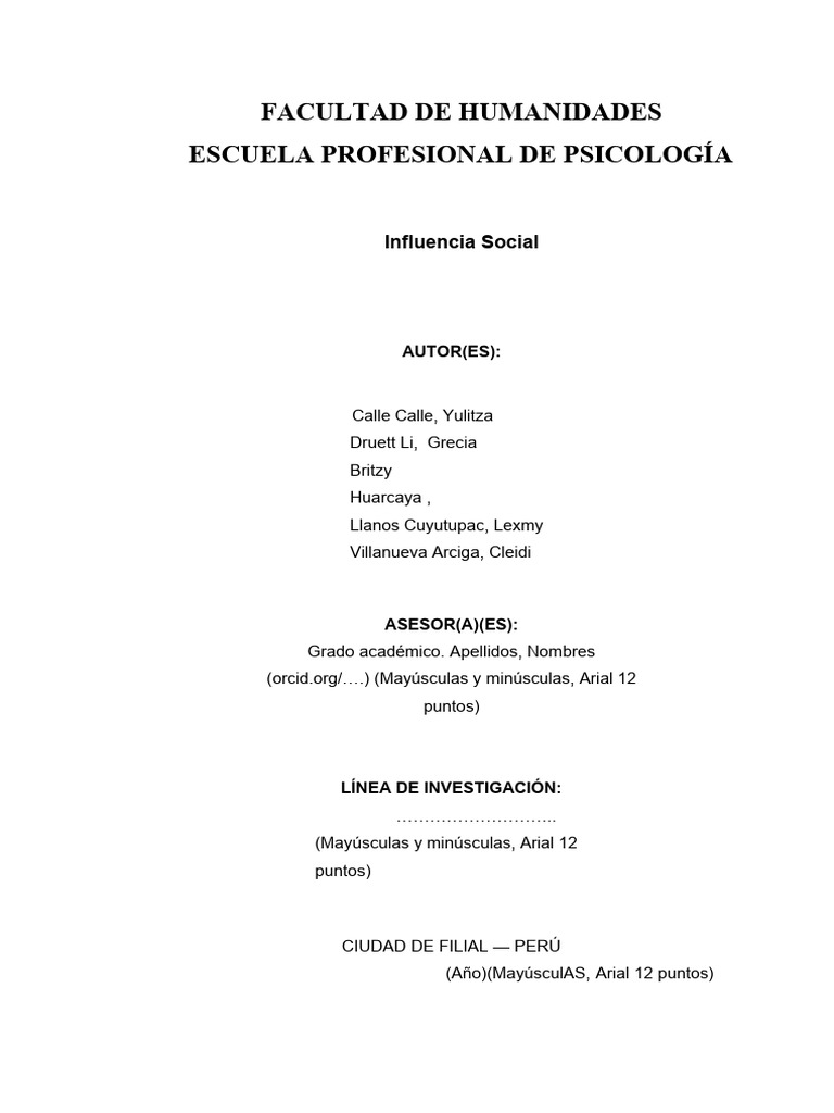 (Psicología Social) MONOGRAFIA - PRODUCTO FINAL | PDF | Comportamiento | Sicología