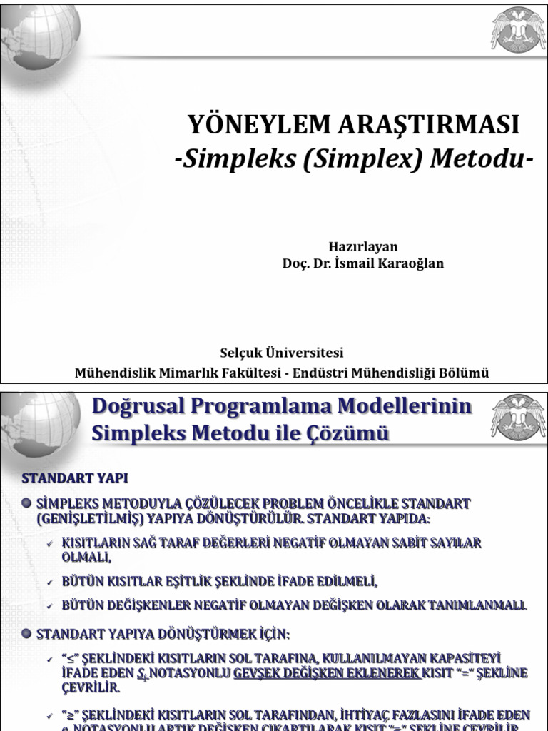 Simplex Method | PDF