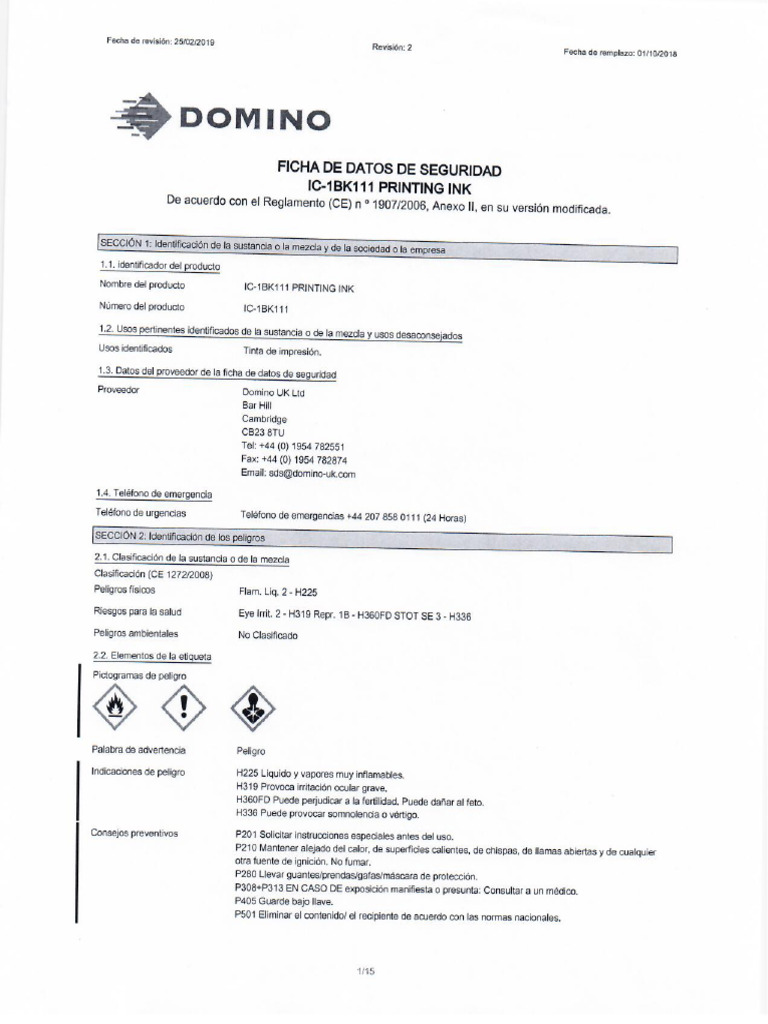 Domino Printing Ink | PDF