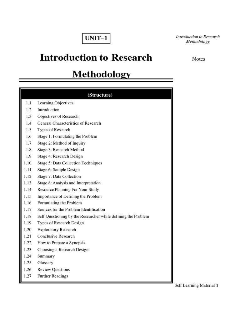 1.introduction To Research Methodology | PDF | Methodology | Scientific ...